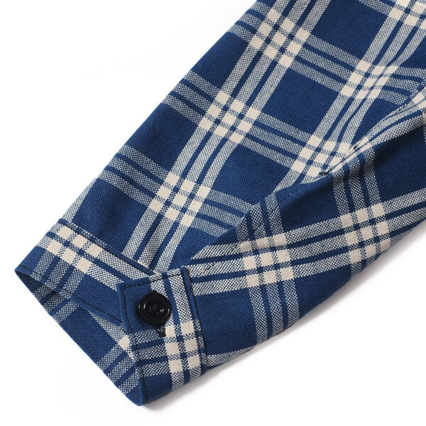 WAREHOUSE “Lot 2231 1900’S INDIGO BLUE and WHITE CHECK BLOUSE” | MASUYA